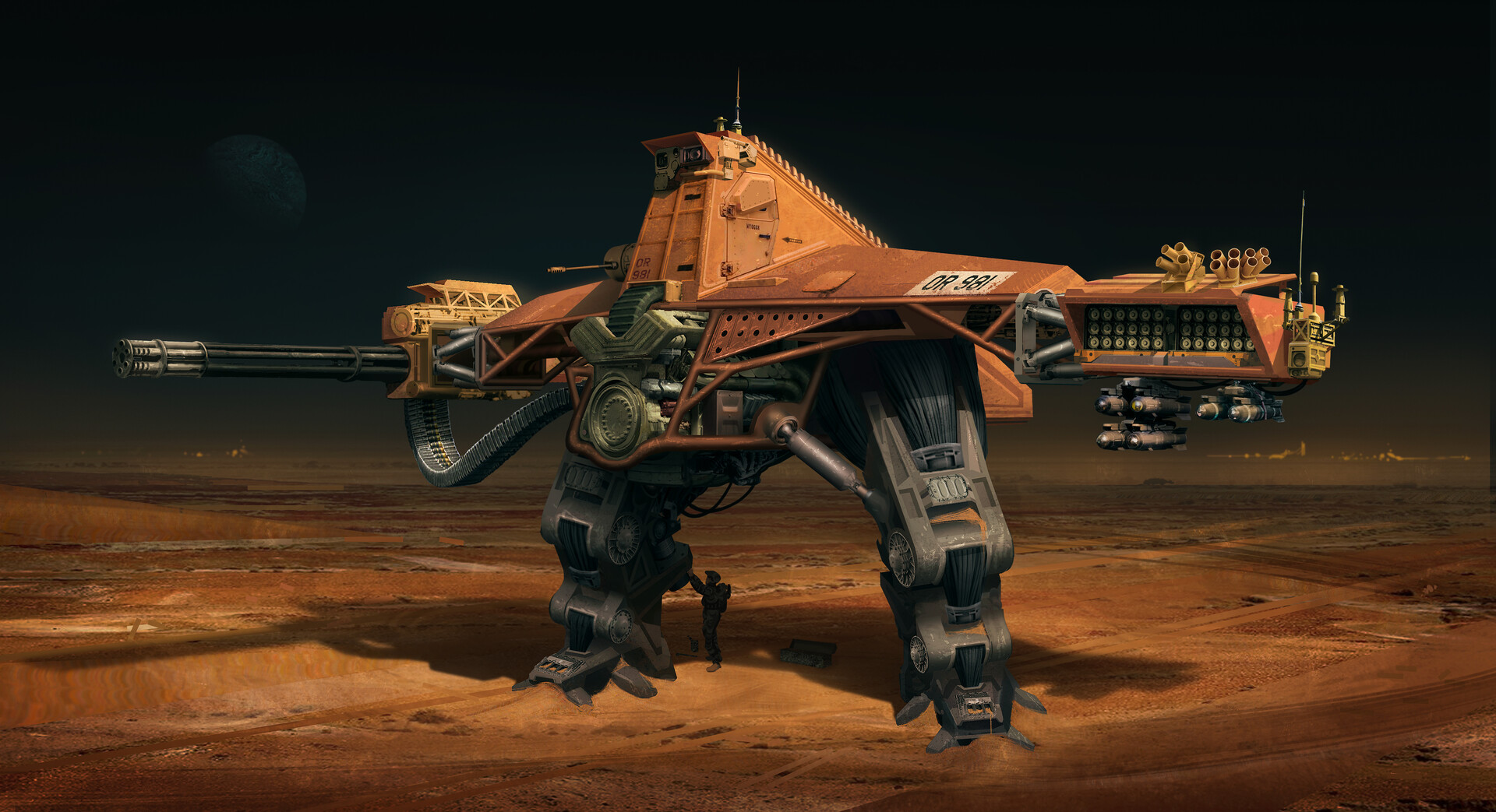 ArtStation - Heavy Armored Weapon Platform (HAWP)