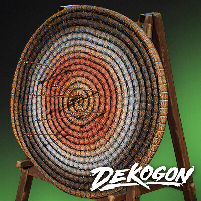 ArtStation - Dekogon Medieval - Archery Target and Arrow Holder