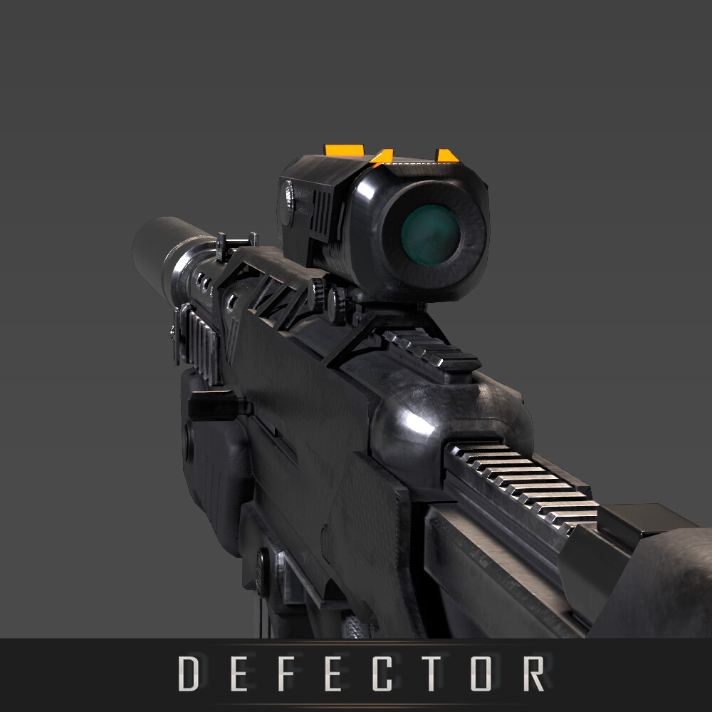 ArtStation - "Assault Rifle" game art from Oculus Rift Game "DEFECTOR"