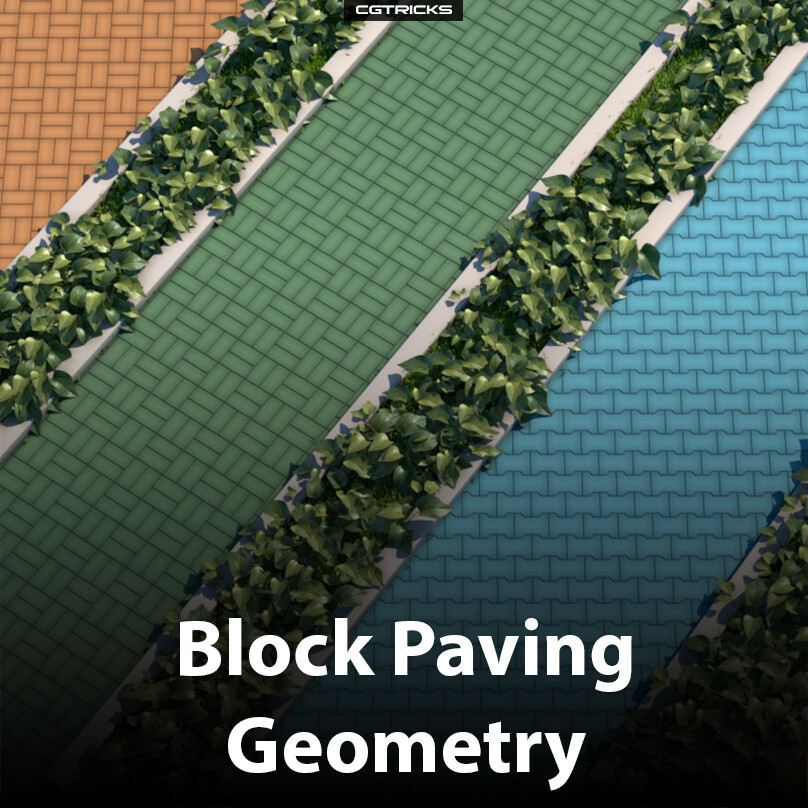 ArtStation - Block Paving Geometry - Smart Objects | AvizStudio Tools