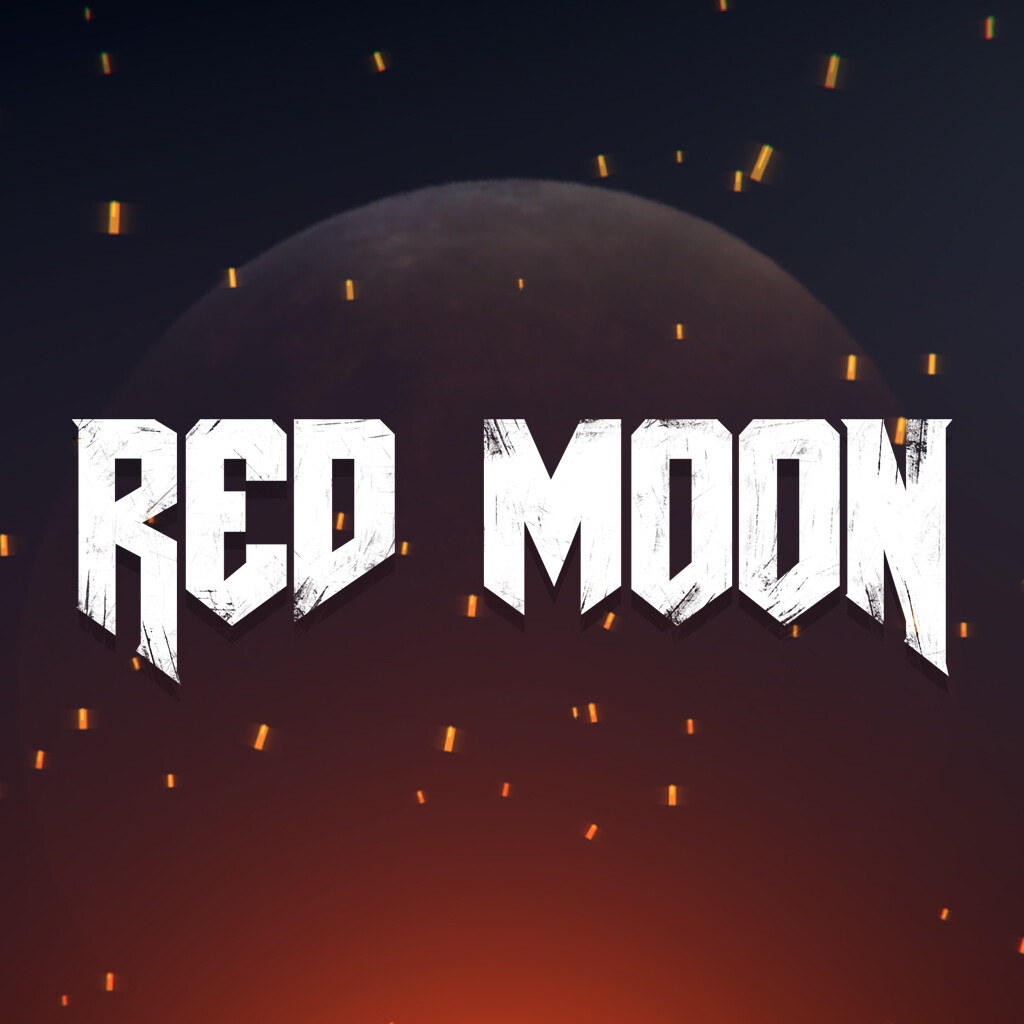 ArtStation - RED MOON - Tribute to doom