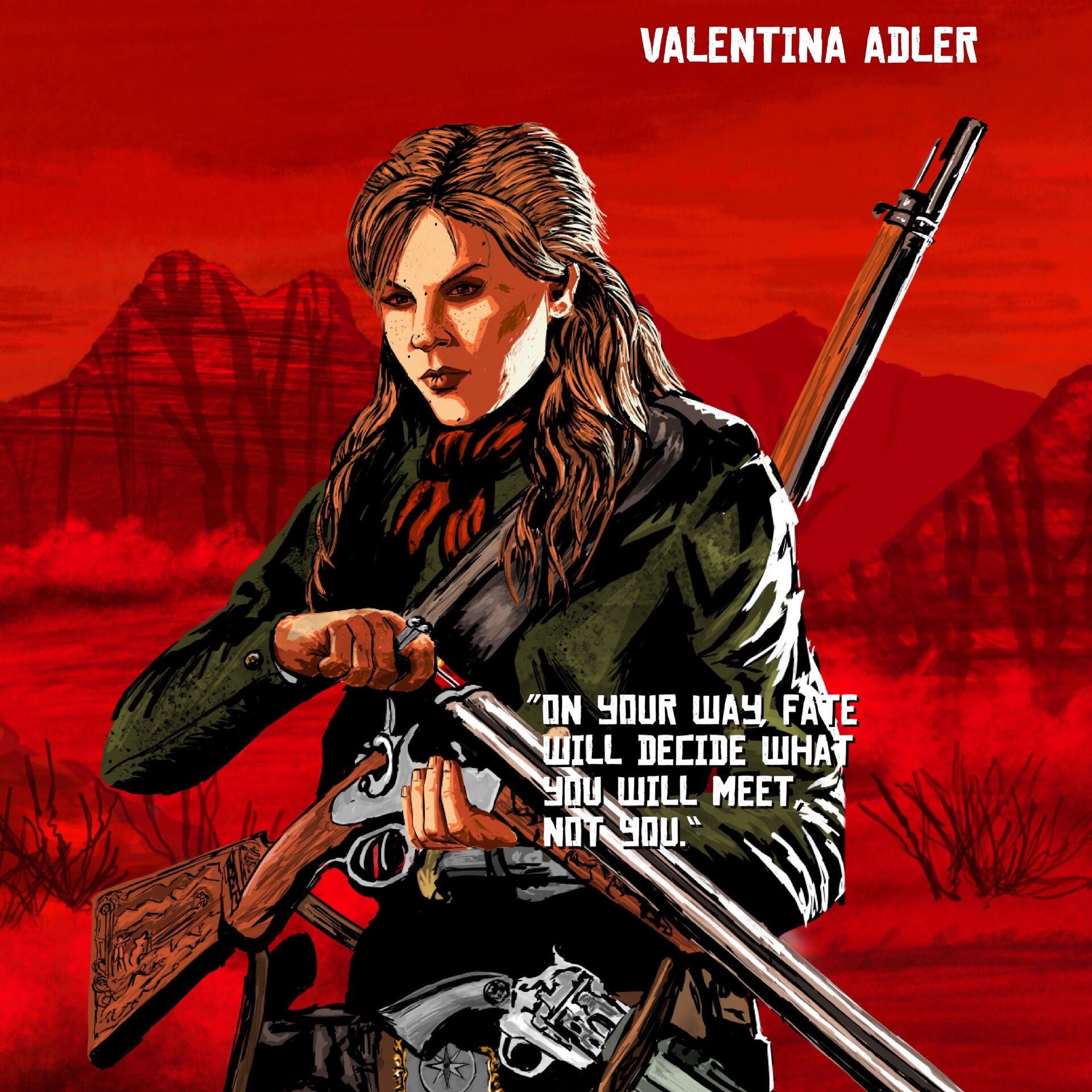 Rockstar South Art - Red Dead Online - Valentina Adler Artwork
