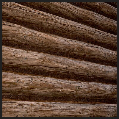 ArtStation - Log Wall