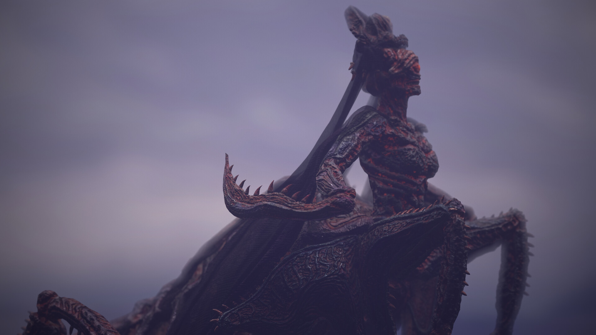 ArtStation - Demonic Mantis Queen