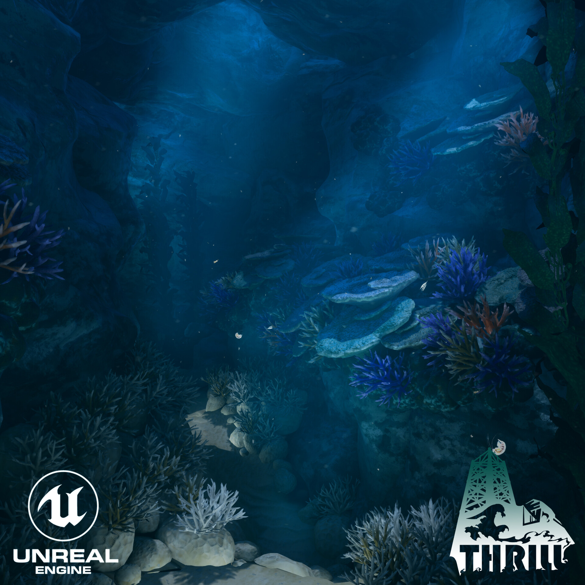 ArtStation - "Thrill" - Junior project - underwater biome