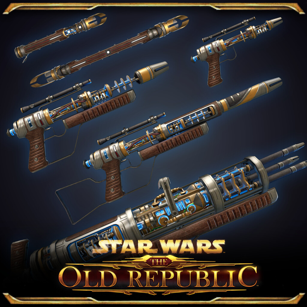 ArtStation - Star Wars: The Old Republic - Arn's Unshielded Weapon Set