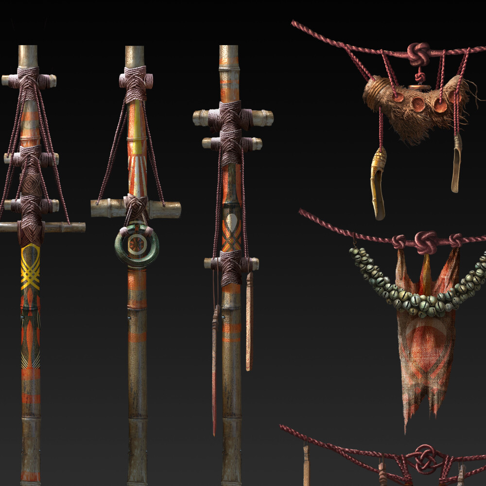 ArtStation - Ho Diec Tribe - Pillar & Ornaments Design