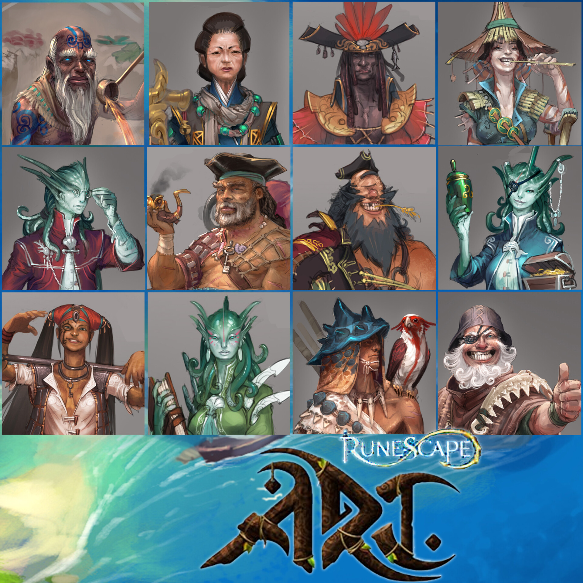 ArtStation - Runescape The Arc Islands - Characters