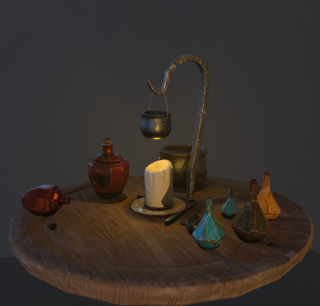 ArtStation - Potion Table