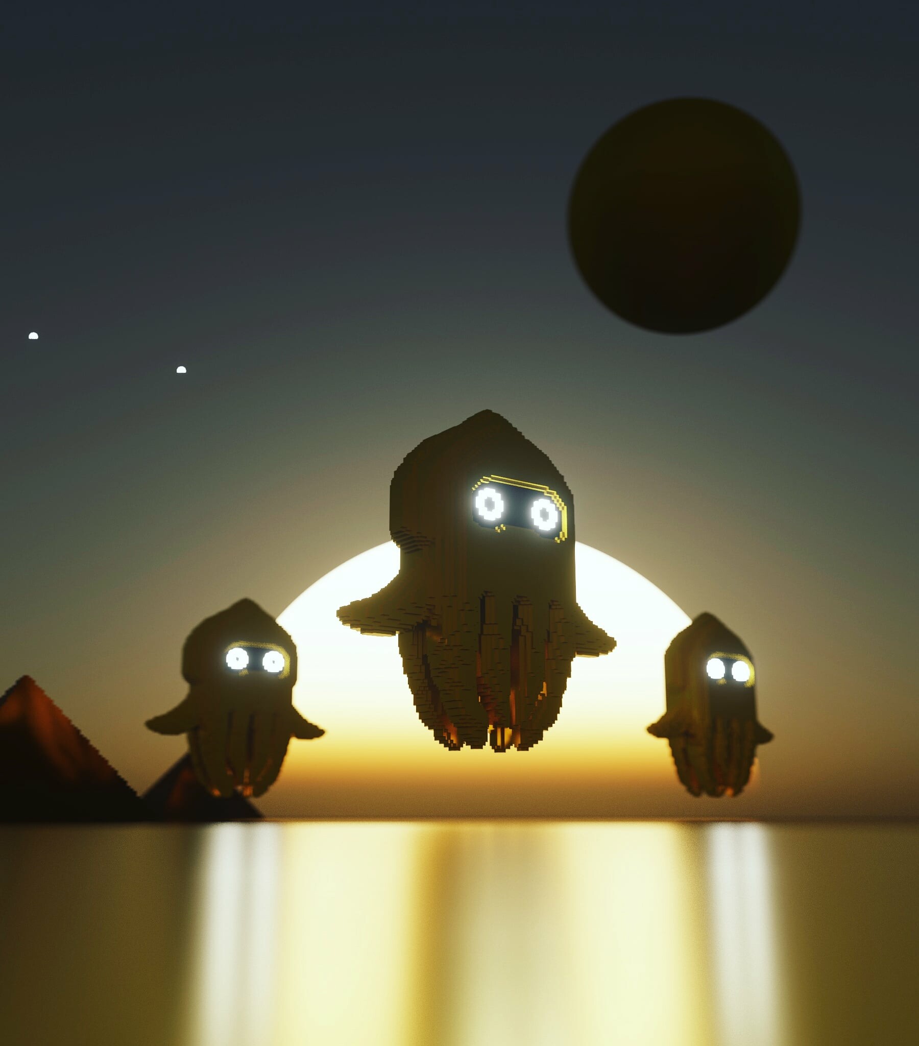 ArtStation - The Blooper Collection - "Beware the Blooper" - "Here come the Blooper" | Magicavoxel