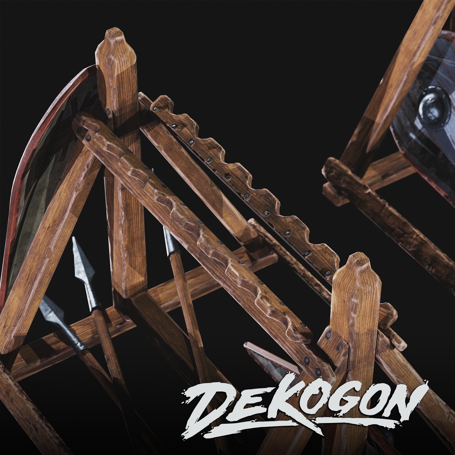 ArtStation - Medieval Weapons Rack