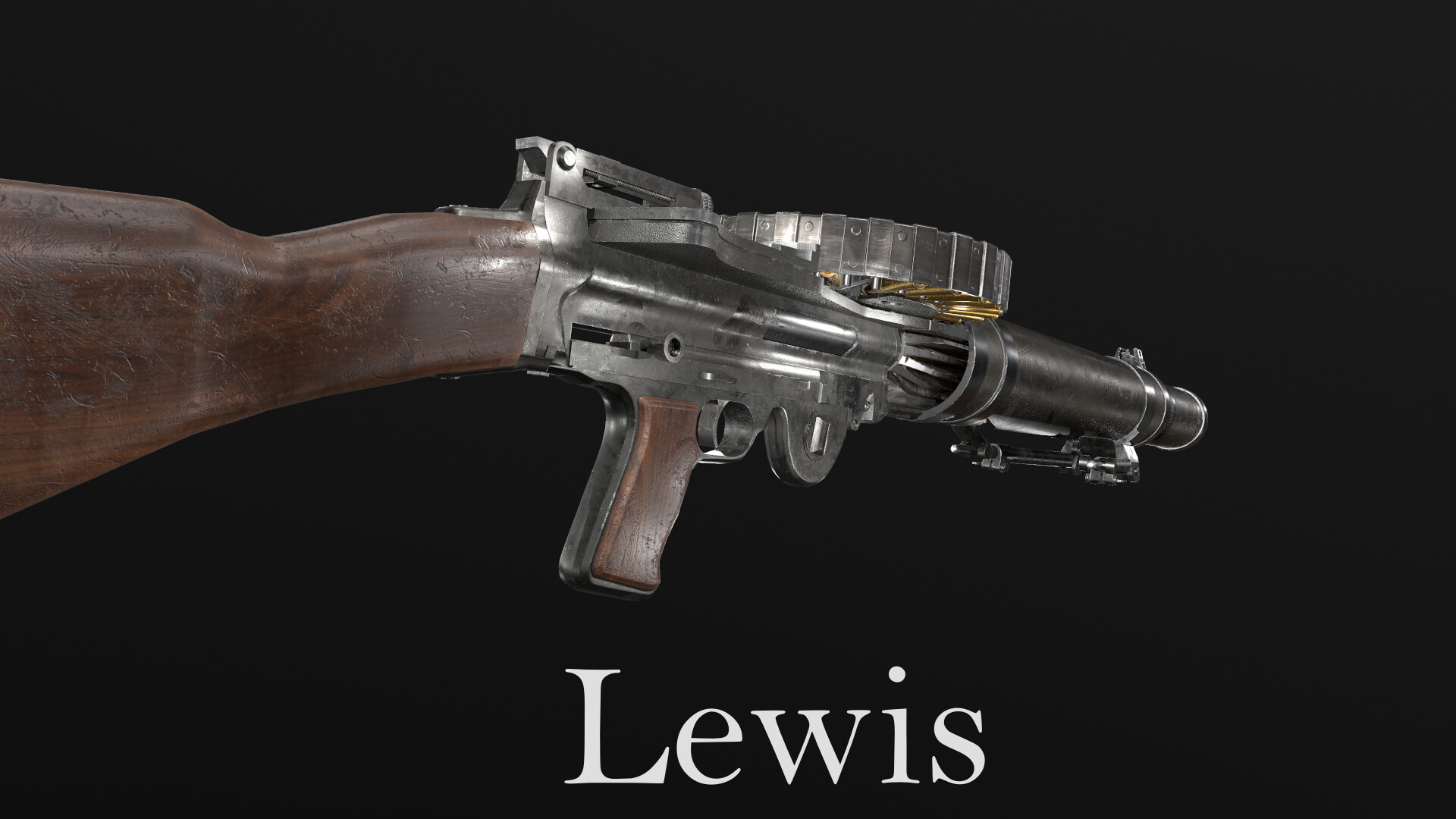 ArtStation - Lewis Submachine Gun / Stielhandgranate 24