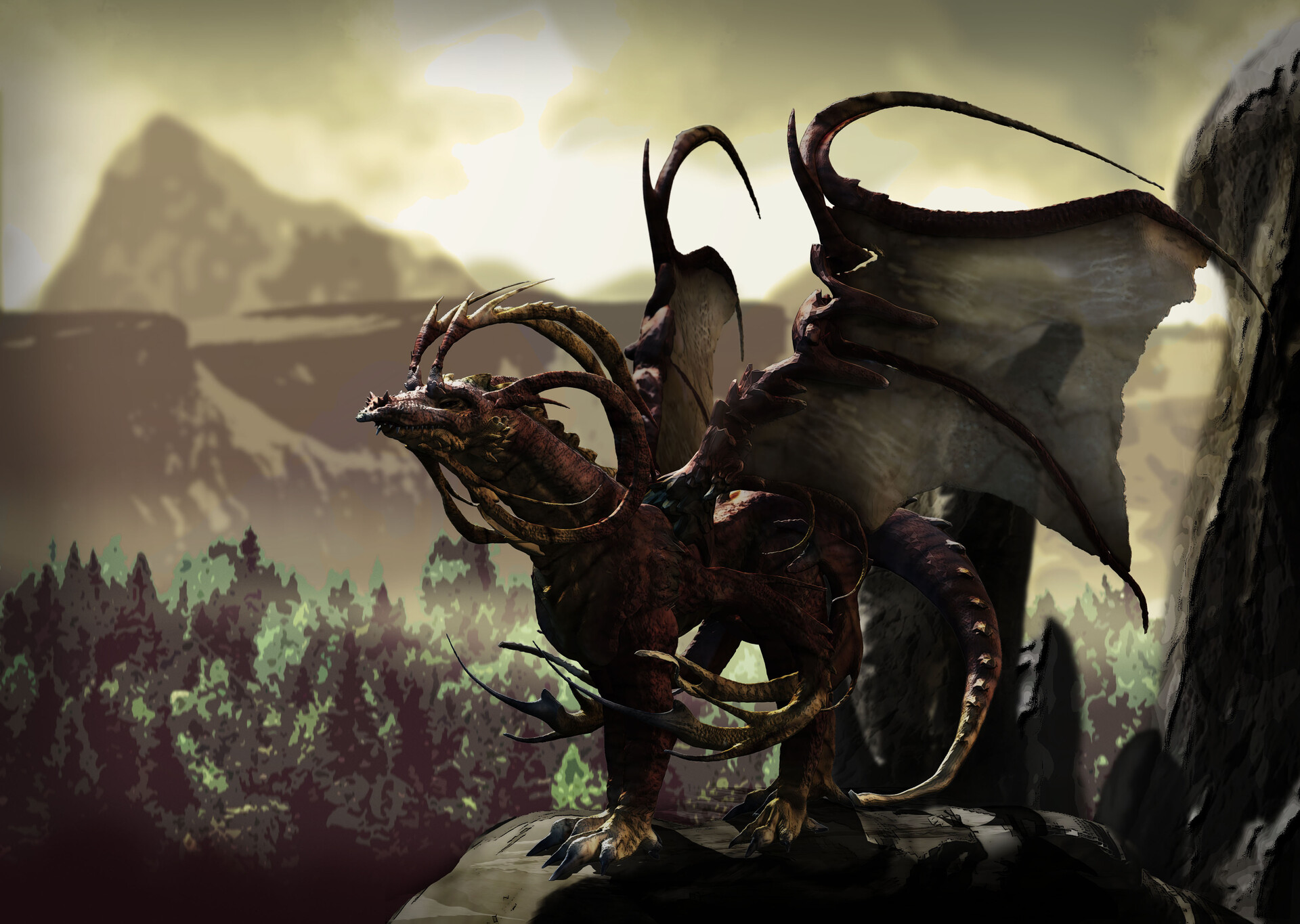 ArtStation - Sun Dragon