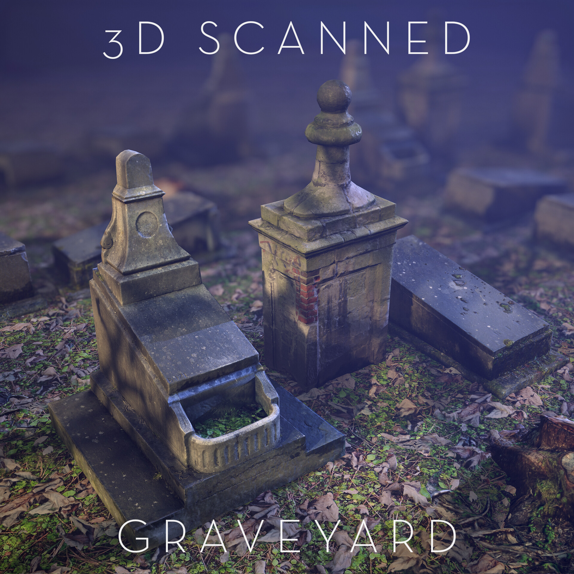 ArtStation - Graveyard Props - 3D Scanned Assets