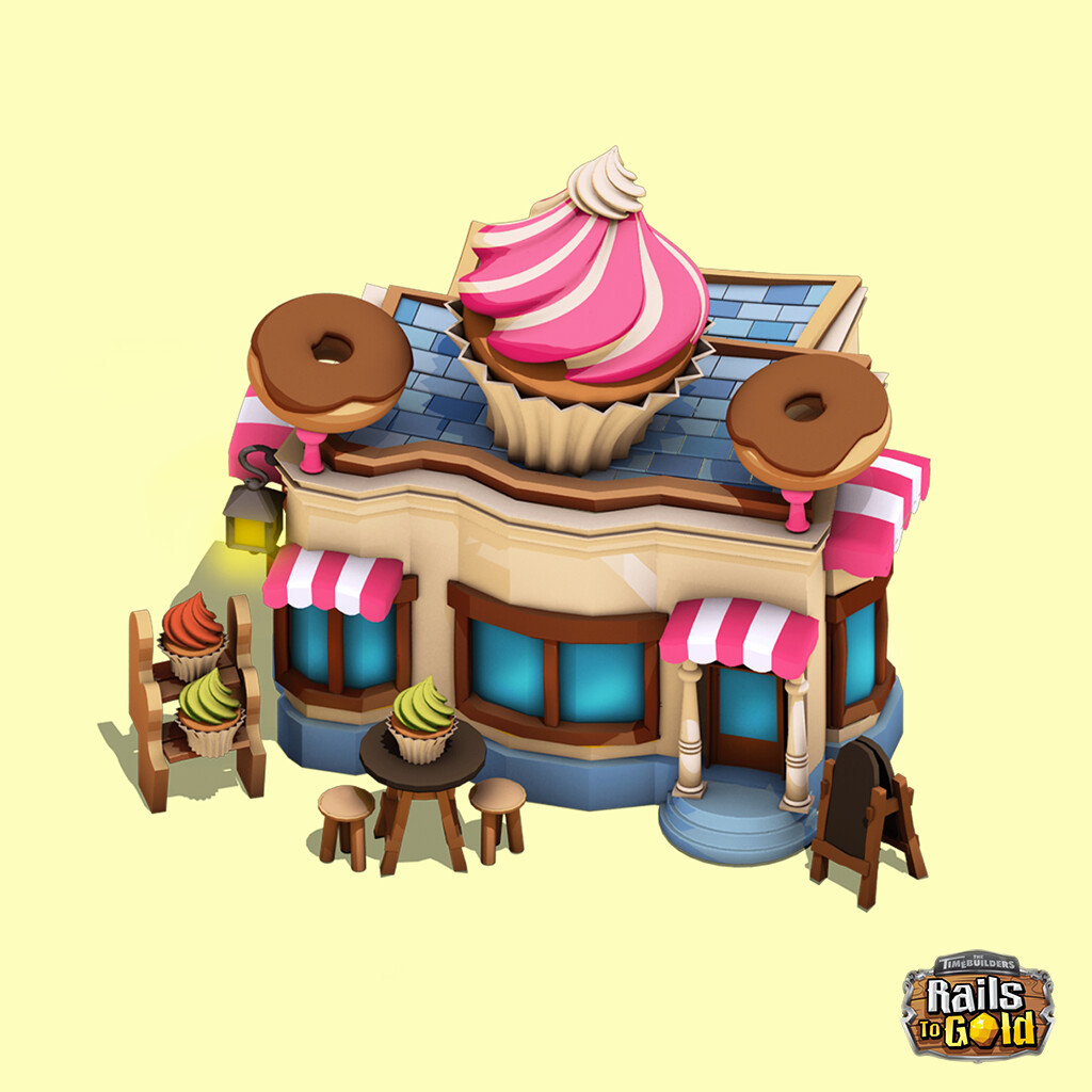 ArtStation - Cartoon Cake Shop