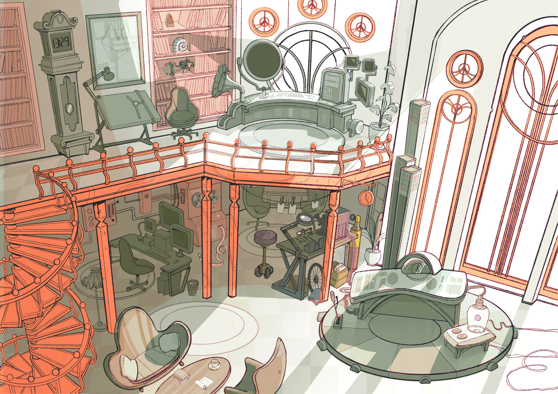 ArtStation - Hack Computer, Game: Layout Design