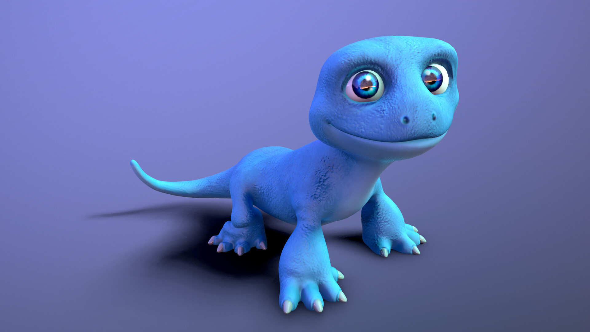 ArtStation - cartoon lizard