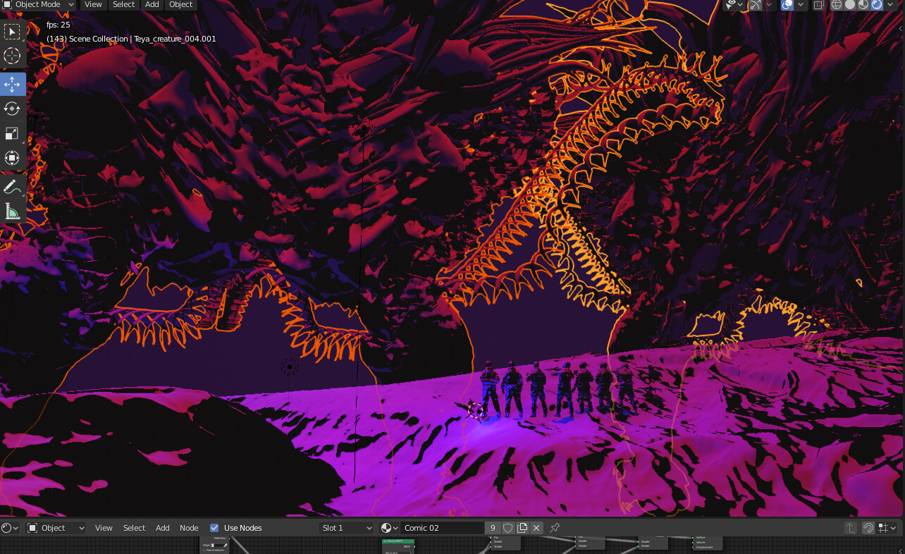 ArtStation - 3D Comic book Blender material