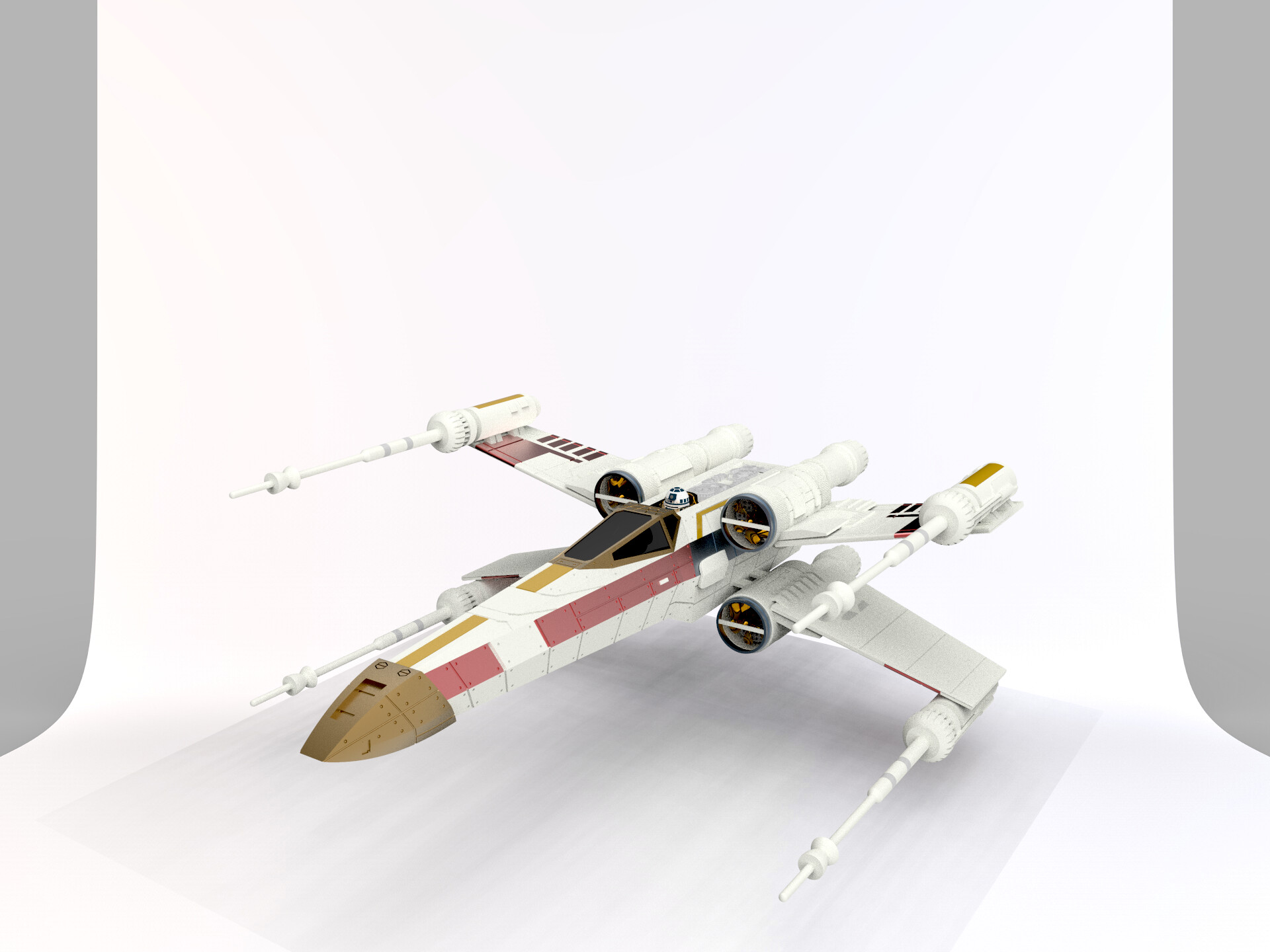 ArtStation - x wing starwars 3d model