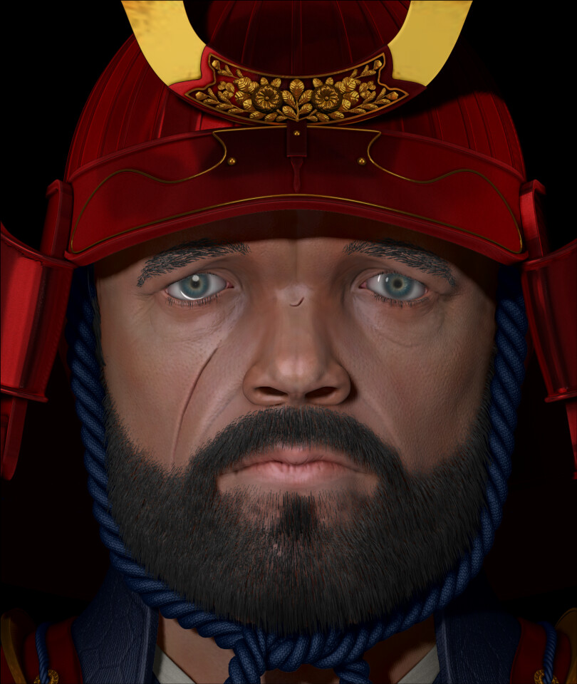 ArtStation - Dwarf Samurai