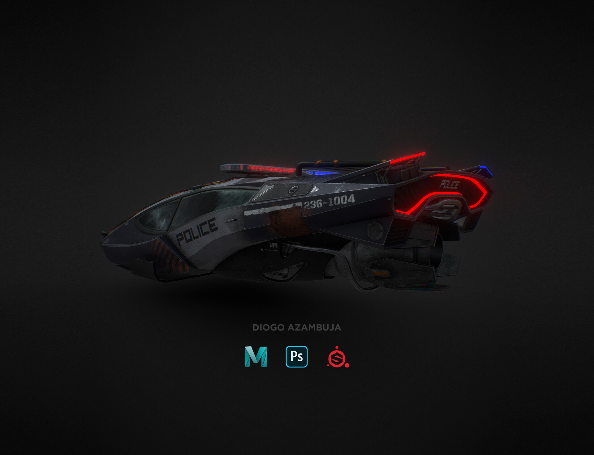 ArtStation - Dystopian police car