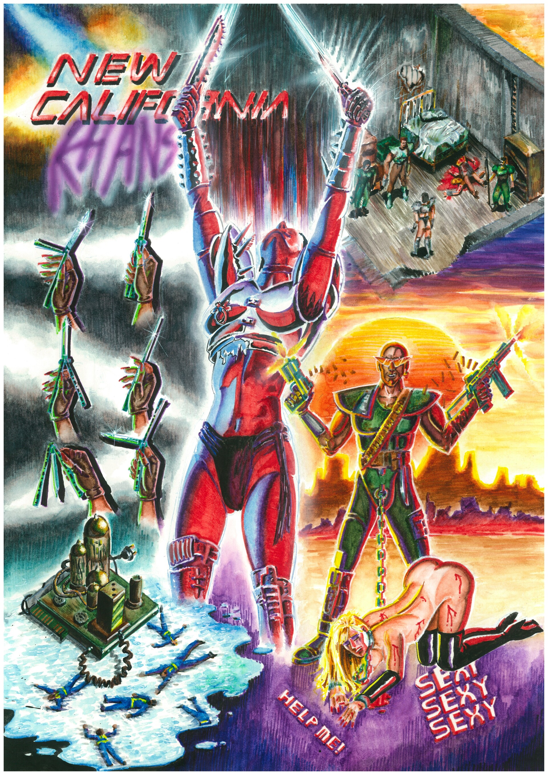 ArtStation - New Kalifornia Khans (Fallout 1 fanart)