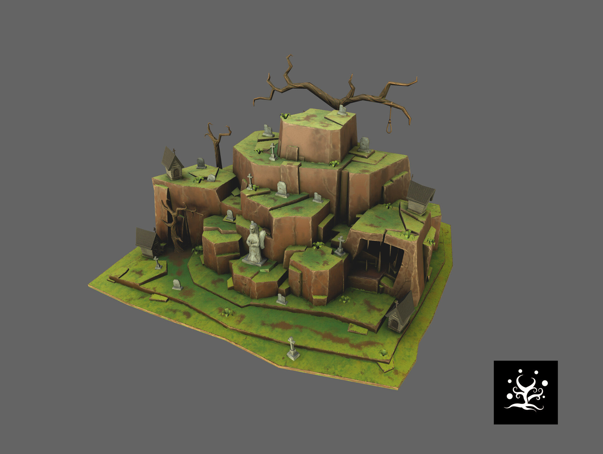 ArtStation - Graveyard level
