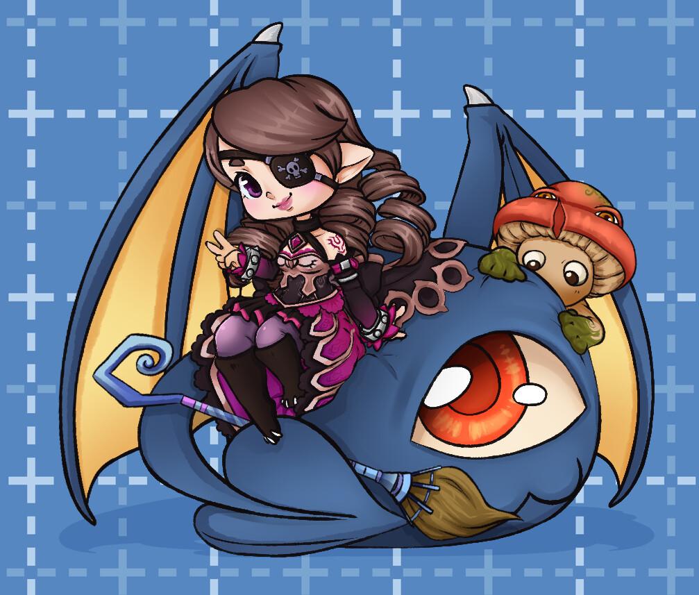 ArtStation - Flyff demonbunny222 statue idea ( 3D )