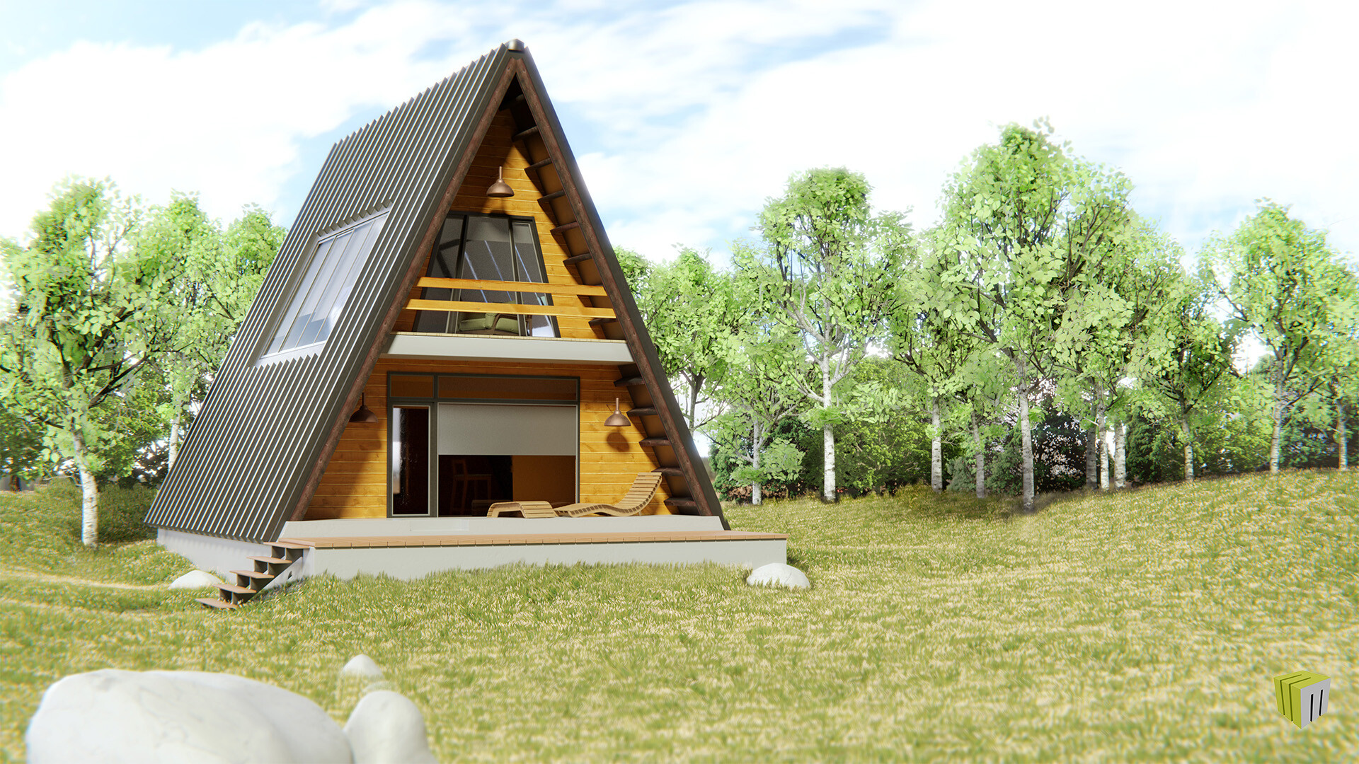 ArtStation - A-Frame cottage