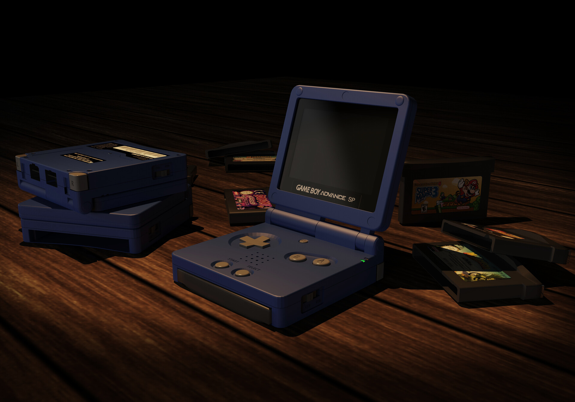 ArtStation - Game Boy Advance SP