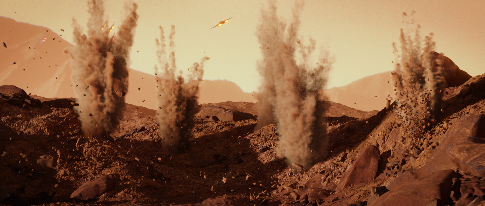 ArtStation - Mars Explosions (Video)