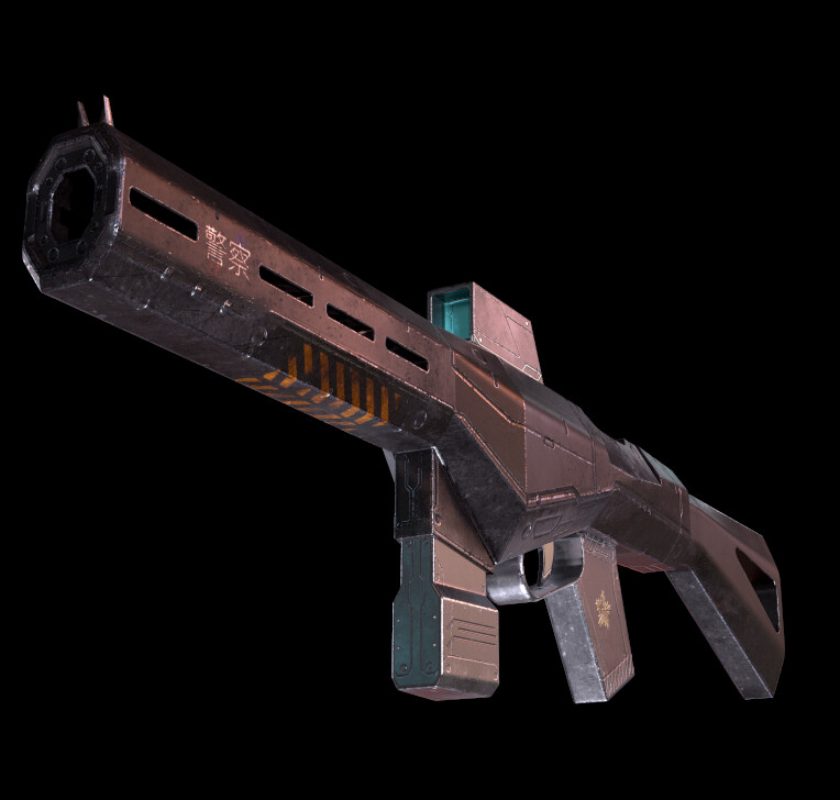 ArtStation - Riot control SMG