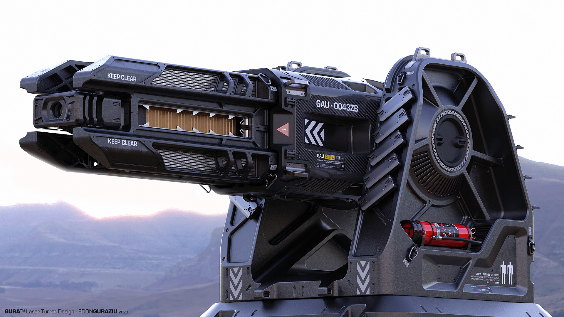 ArtStation - GURA™ Laser Turret Design