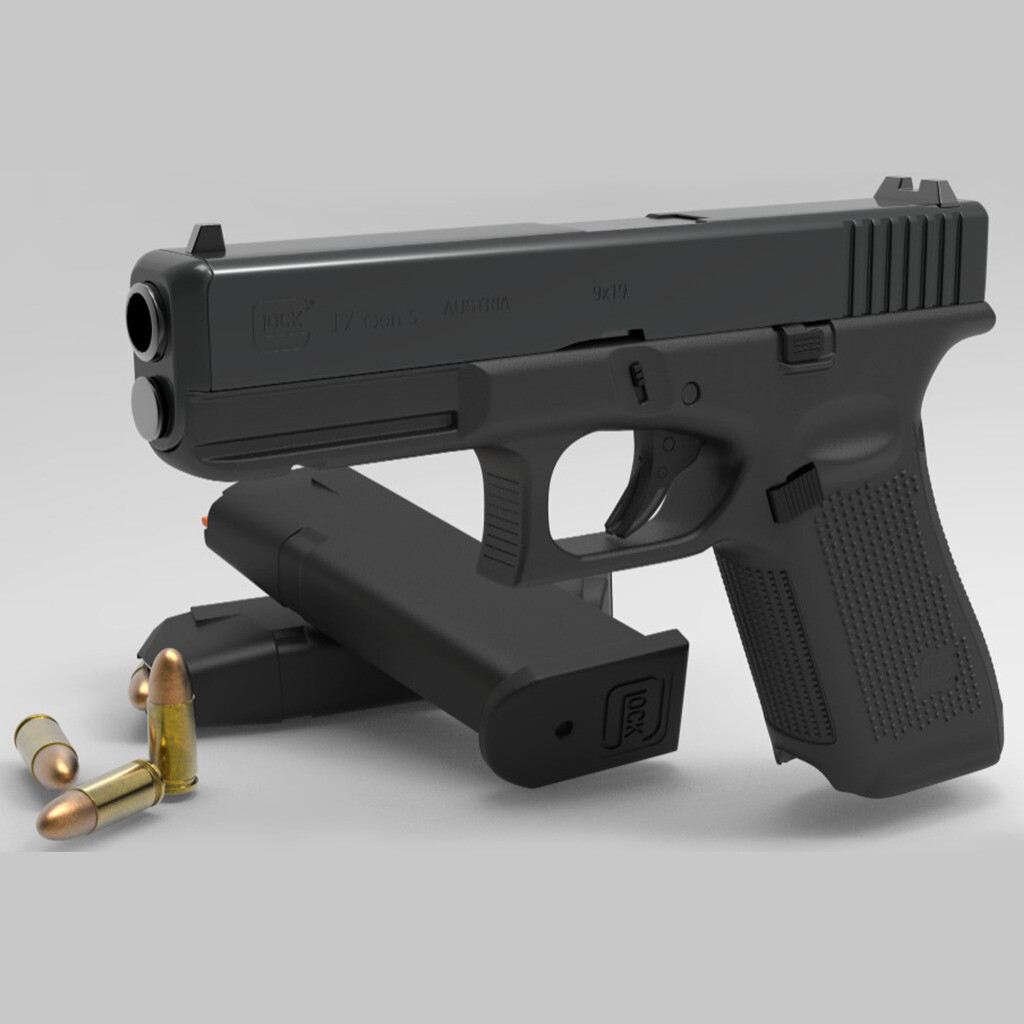ArtStation - Gun Glock G17 Gen5 - Highpoly Model