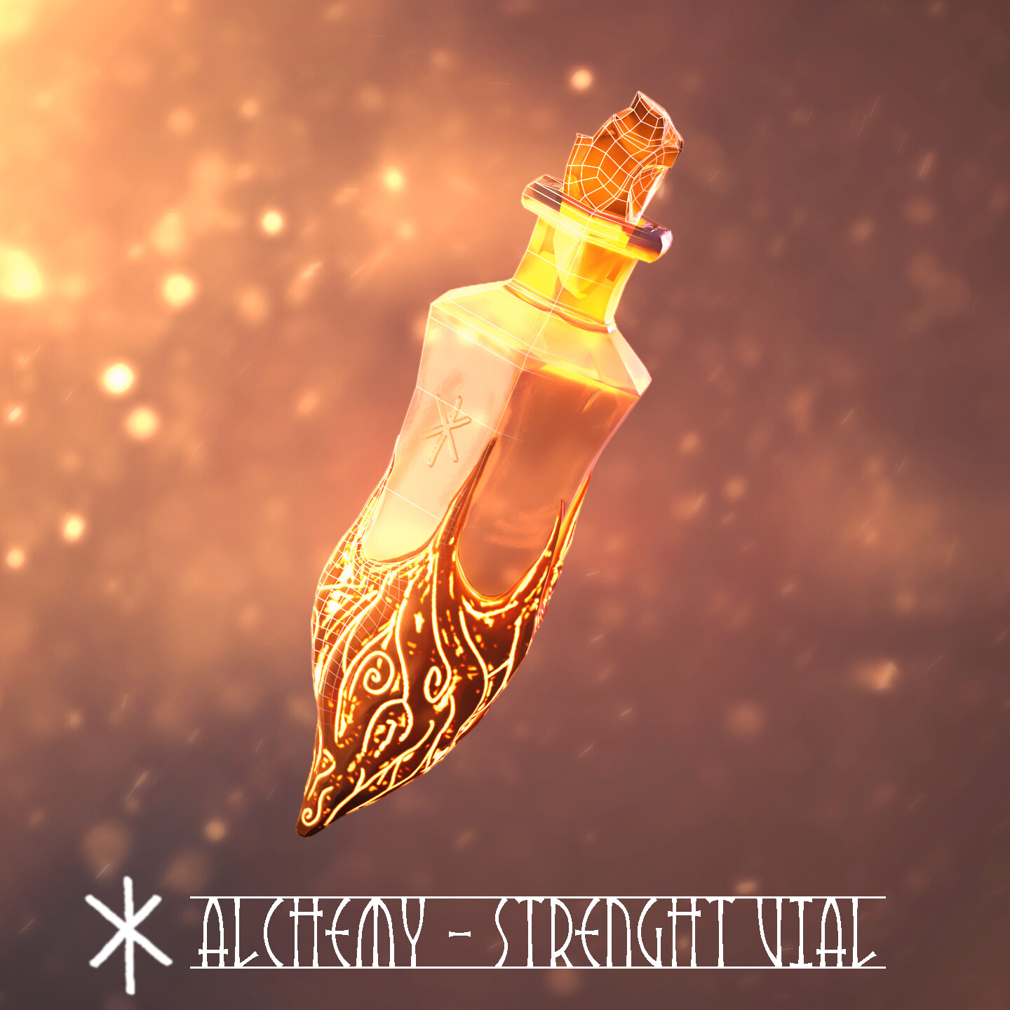 ArtStation - Stylized Game Props: "Alchemy - Strenght Vial"