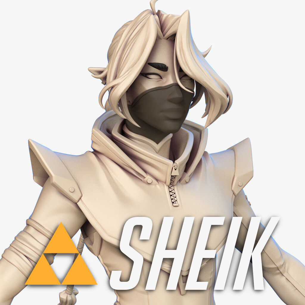 ArtStation - Sheik - A Legend of Zelda x Overwatch fanart