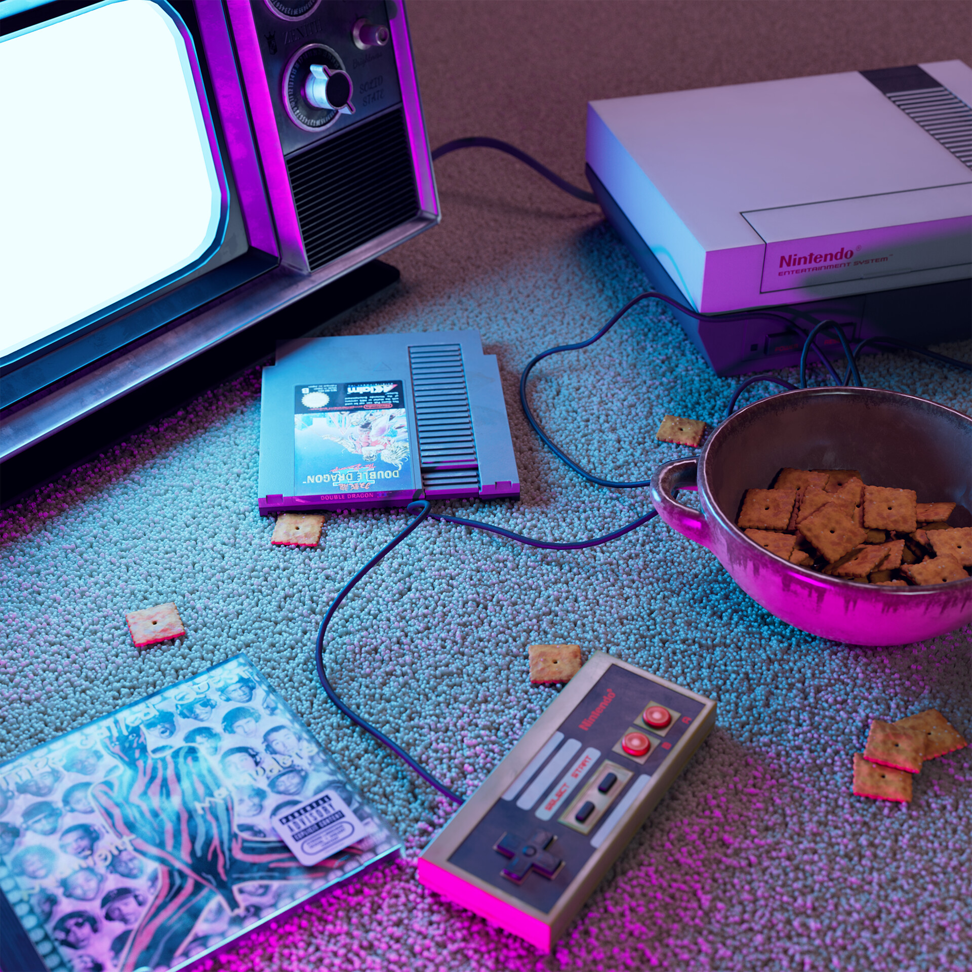 ArtStation - Retro scene