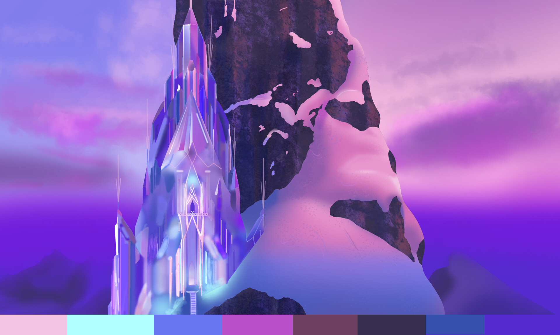 ArtStation - Elsa's Palace - Color Palette