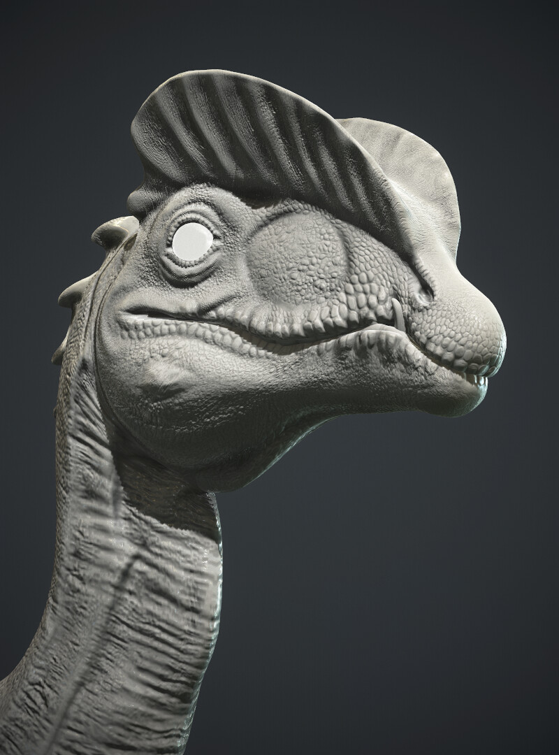 ArtStation - Stylized Dilophosaurus