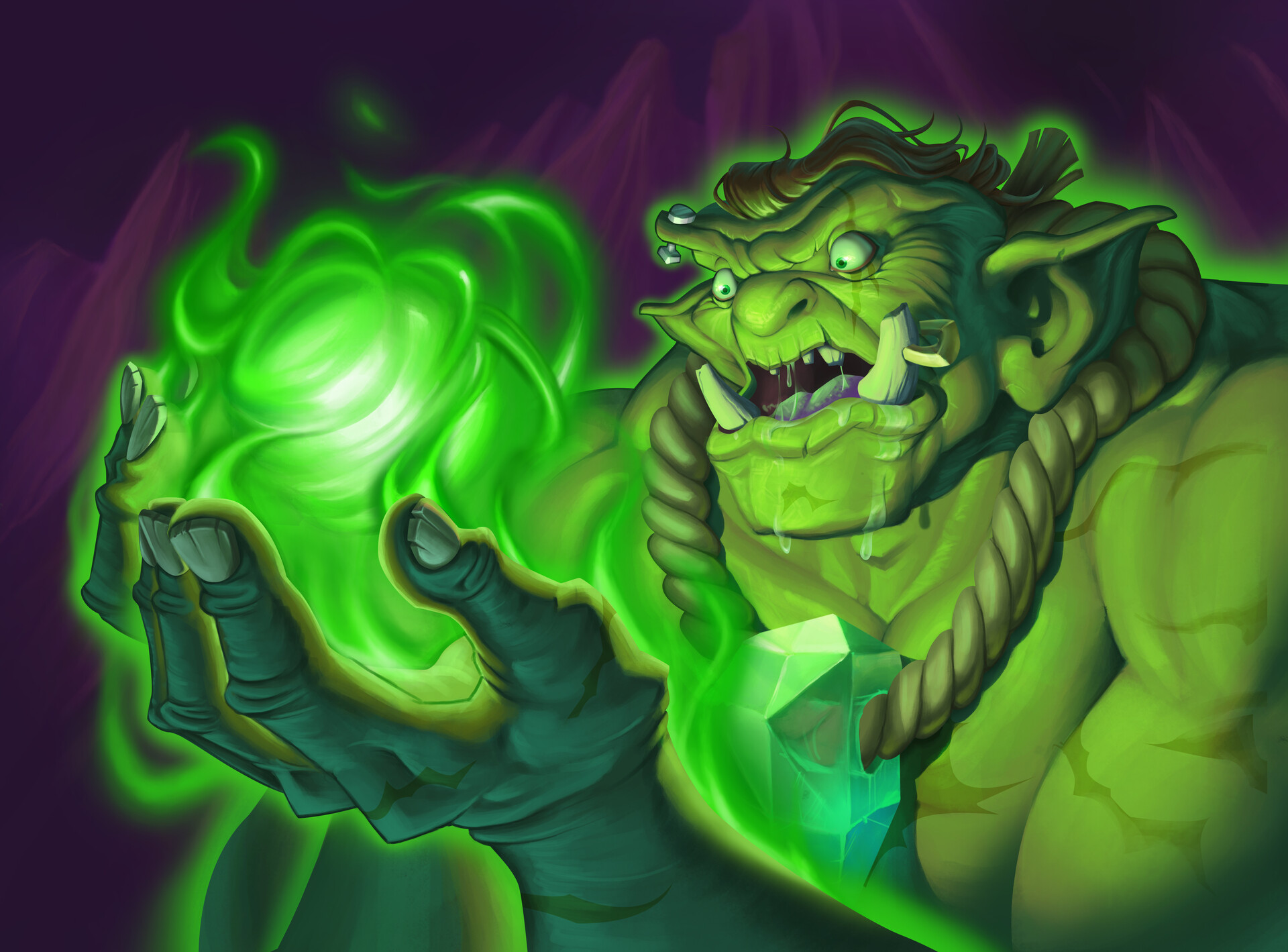 ArtStation - Fel Magic - Hearthstone Fanart
