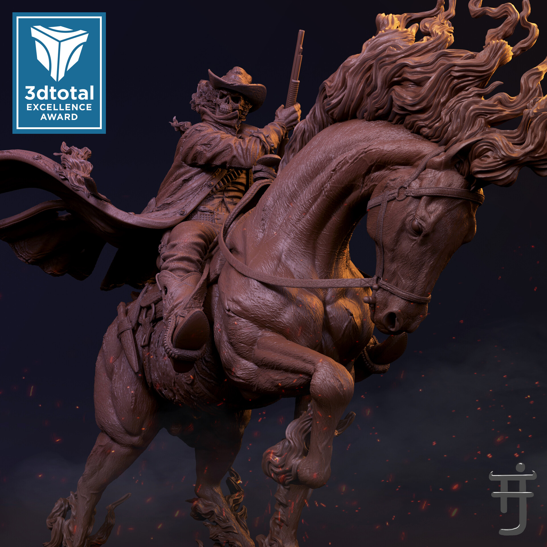 ArtStation - Carter Slade aka Ghost rider Fan Art