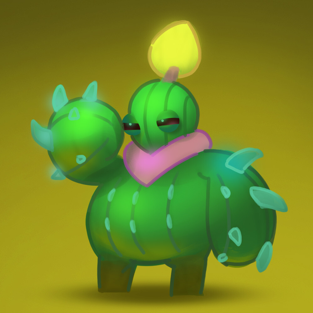 ArtStation - Cute cactus :3
