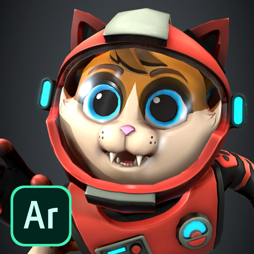 ArtStation - Adobe Aero - Catstronaut