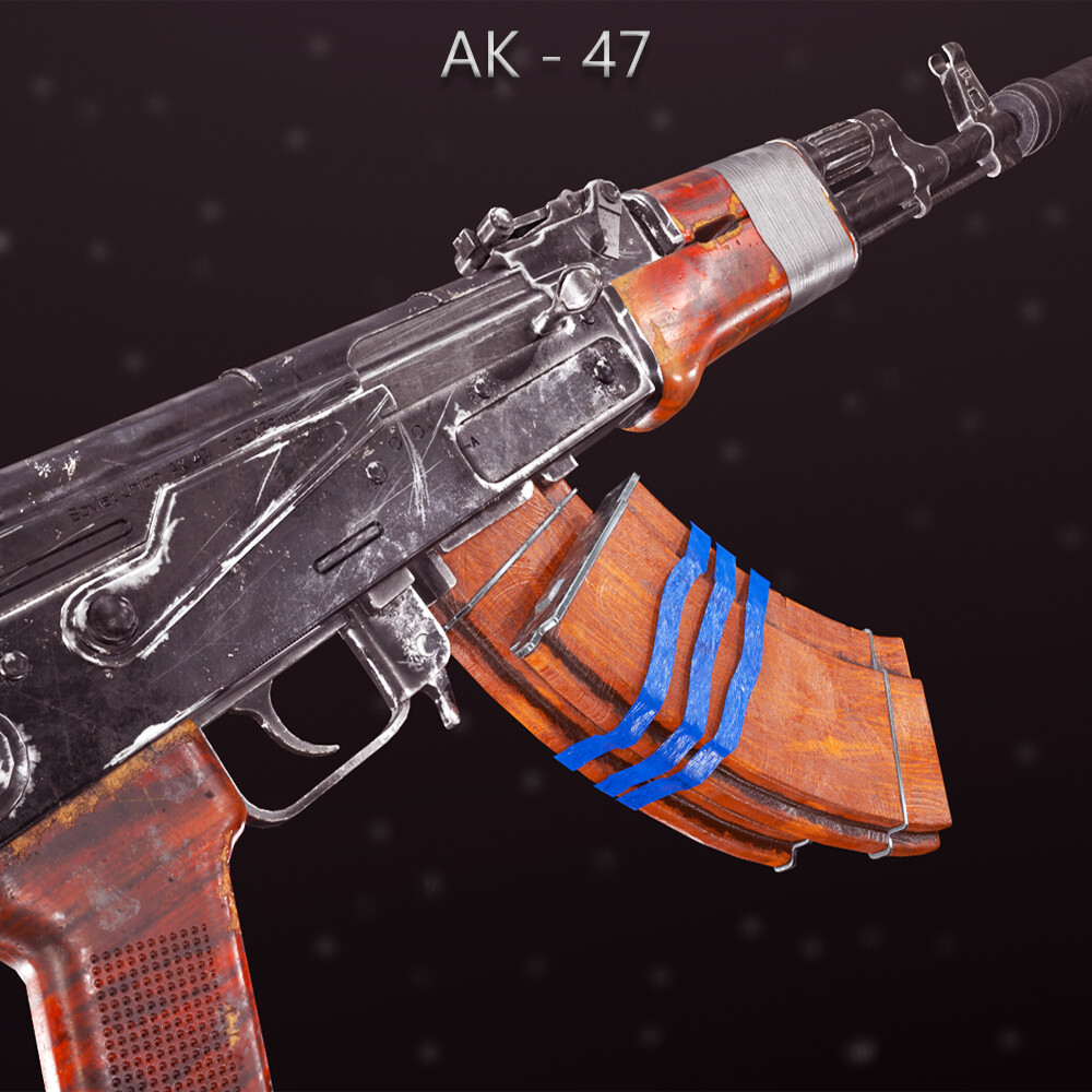 ArtStation - AK-47 Kalashnikov Weapon