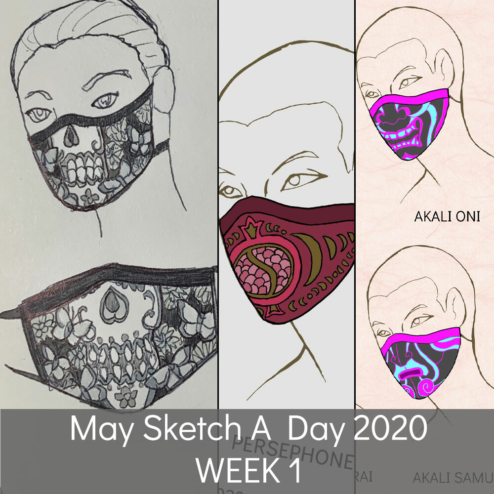 ArtStation - MSAD 2020 Week 1 - Face Masks Galore