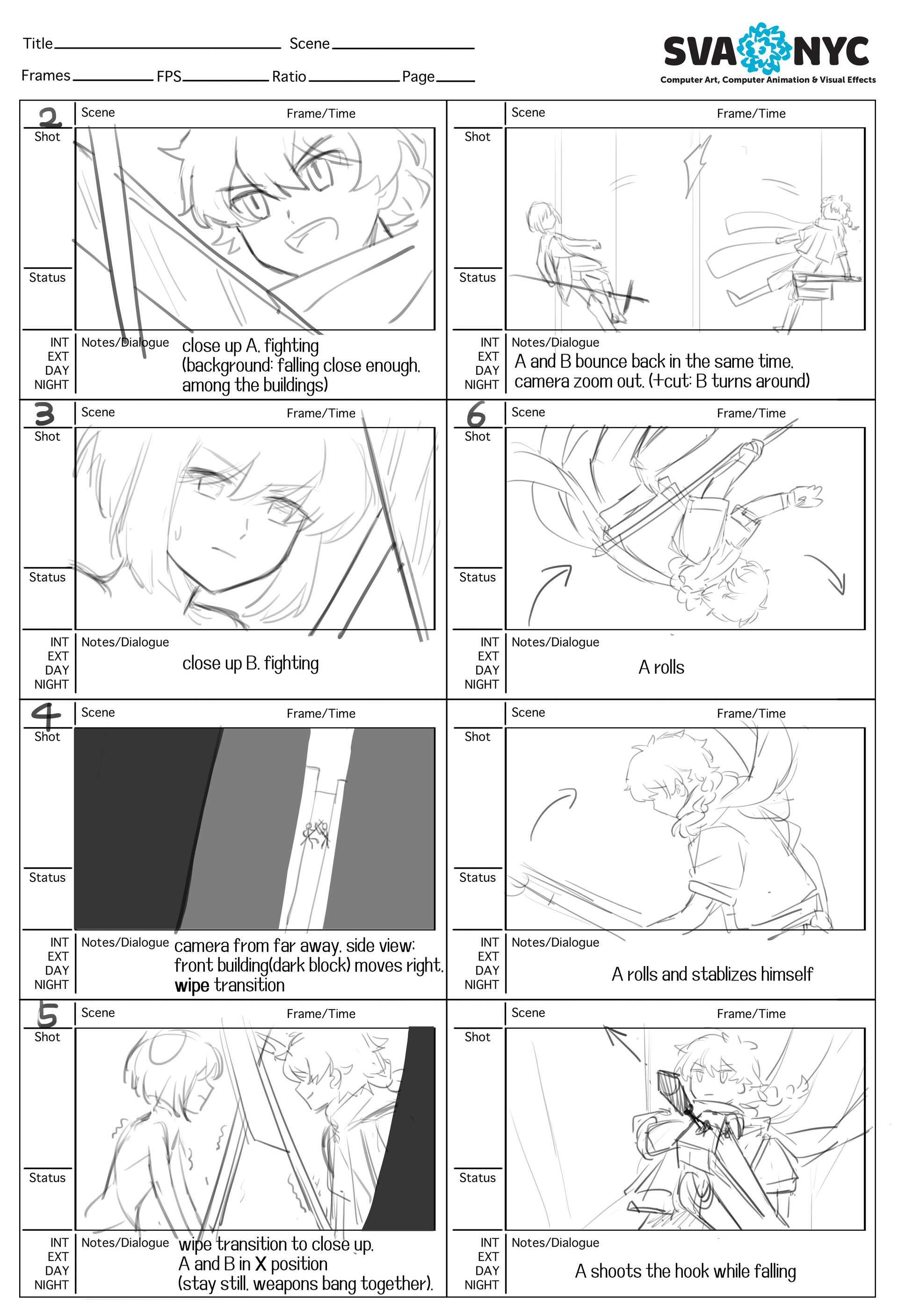 ArtStation - Project A storyboard collection