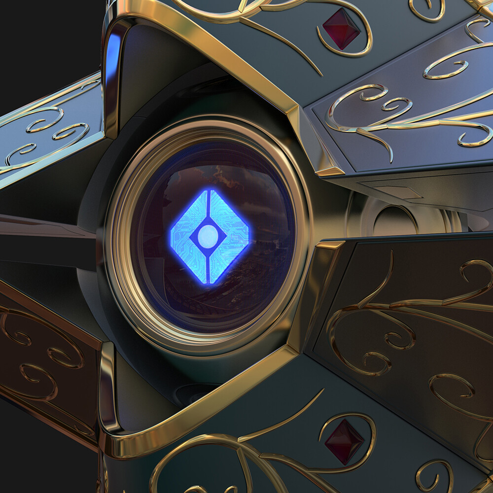 ArtStation - Sanctified Vigilance Ghost Shell (Destiny 2 Fan Art)