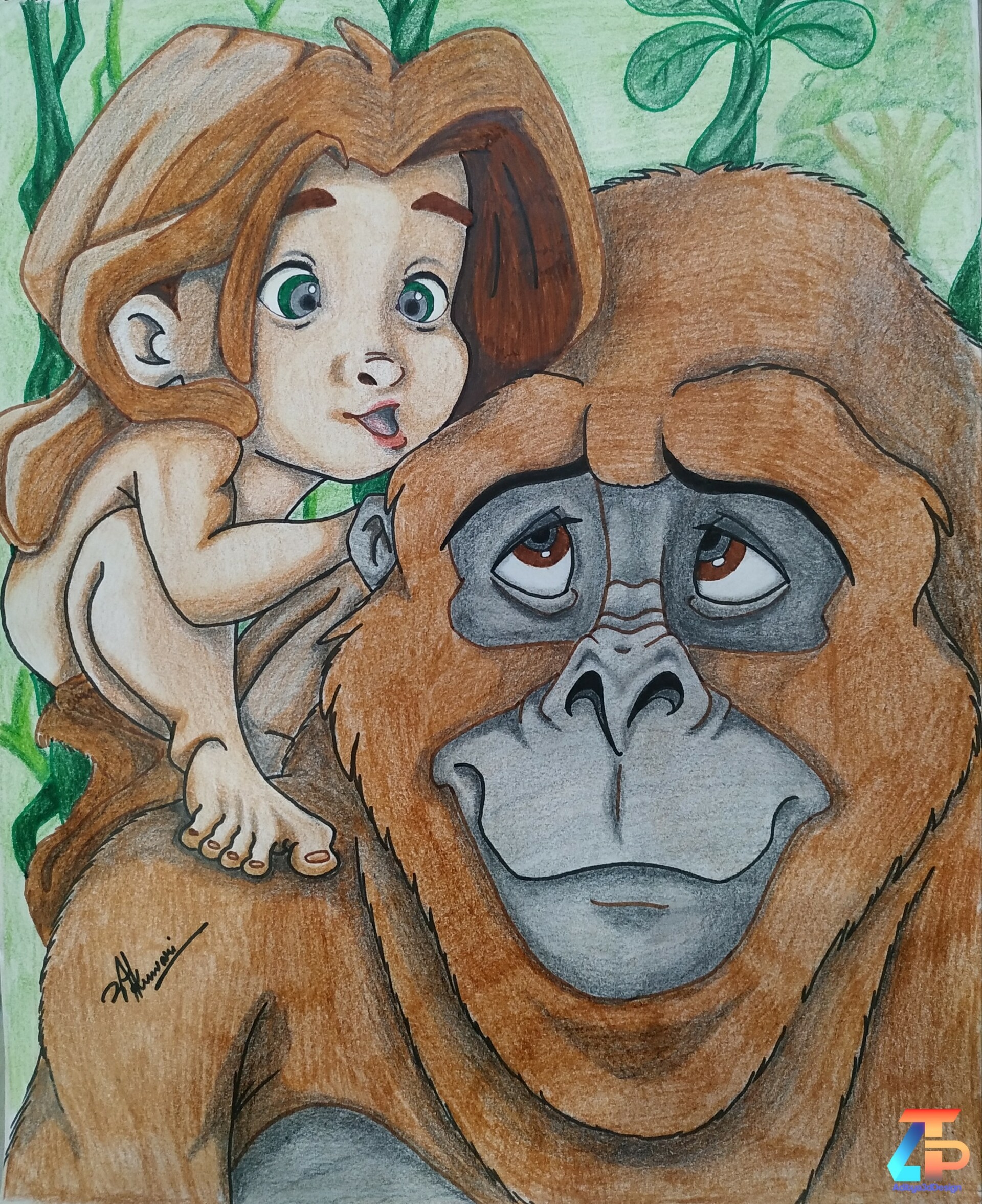 ArtStation - Disney's Tarzan Sketch