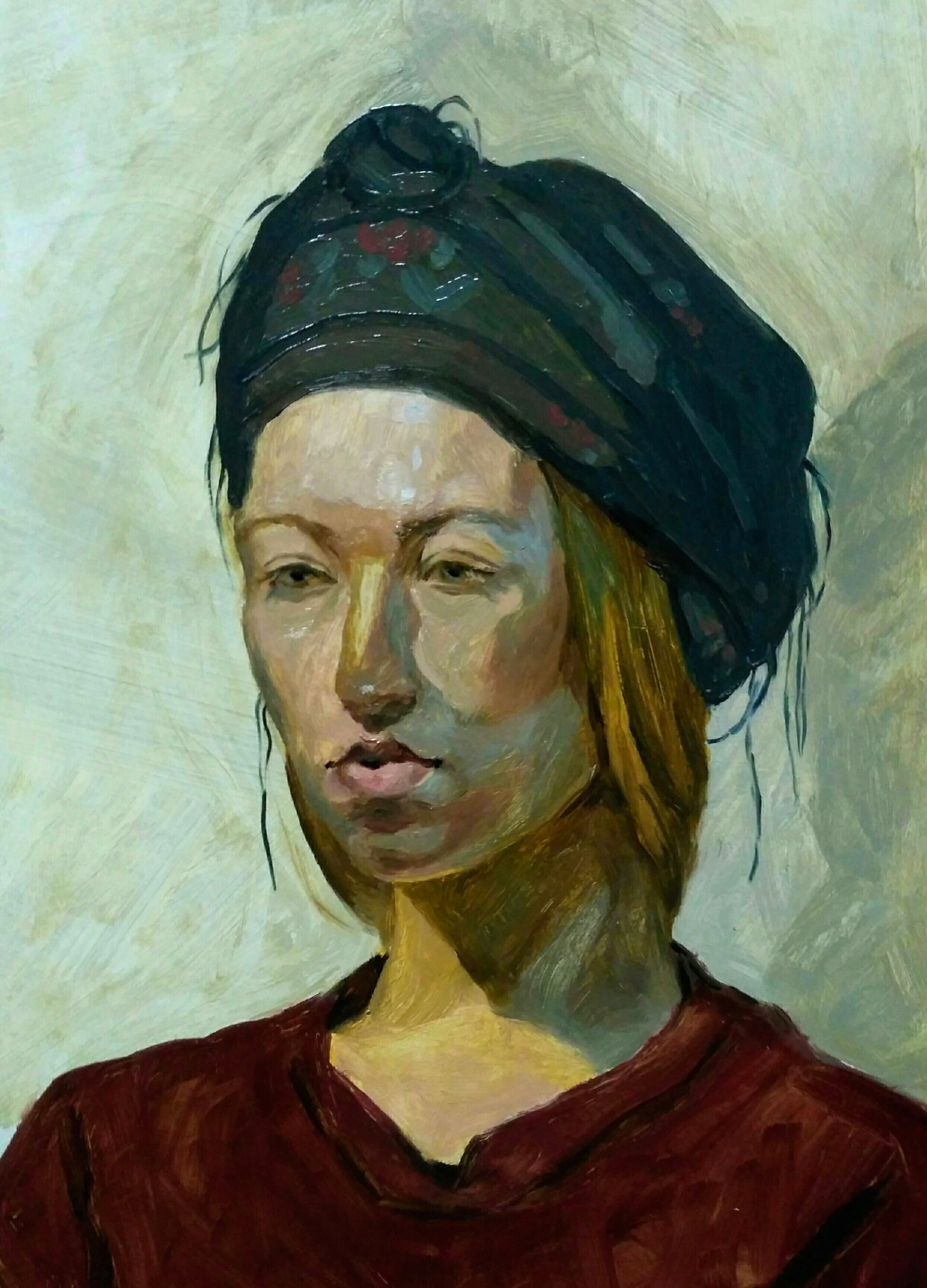 ArtStation - Портрет в платке