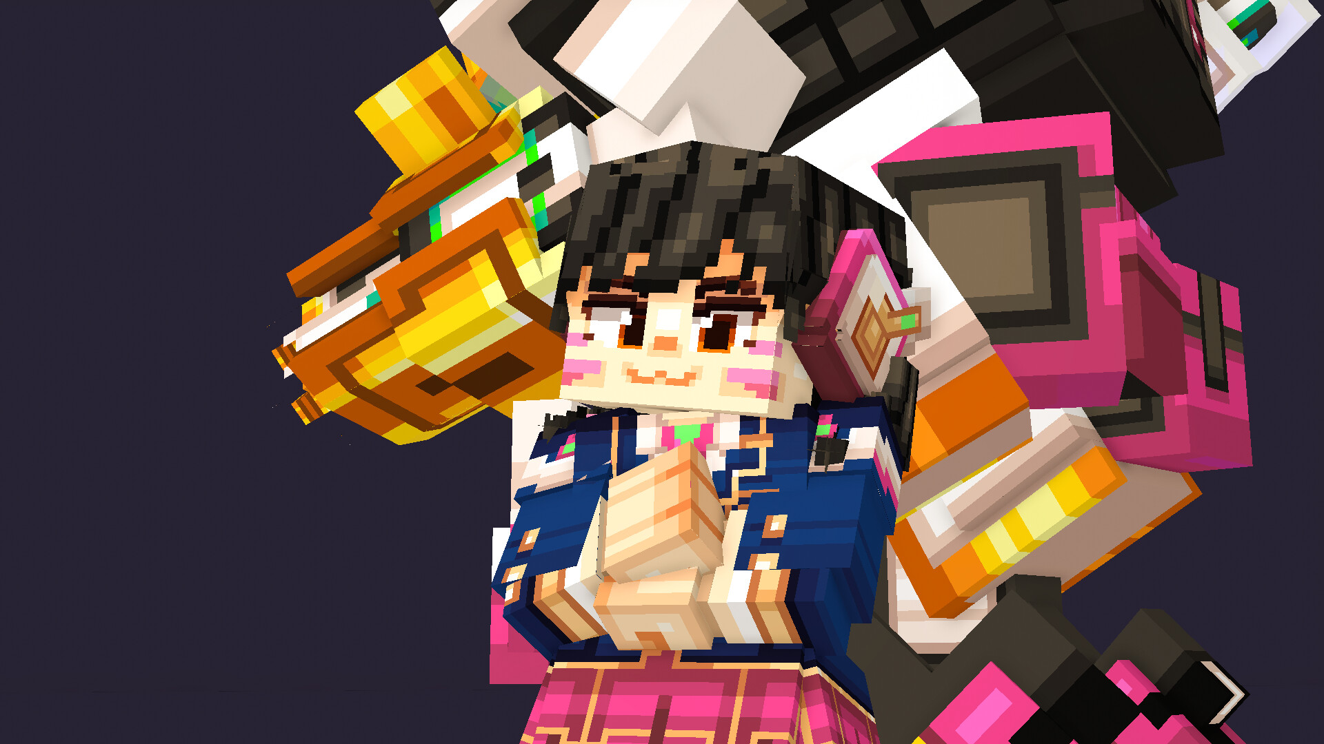 ArtStation - Academy D.VA skin with golden weapon